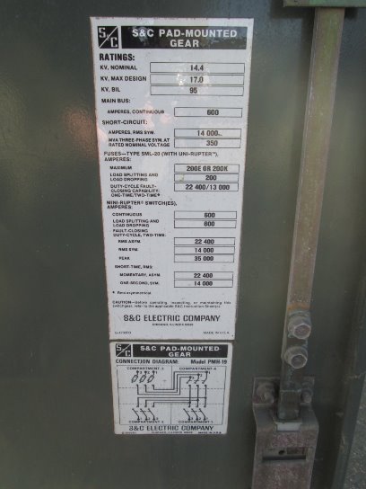 S-C-PMH-19-14-4KV-Pad-Mounted-Switchgear-for-Outdoor-Distribution-Used ...